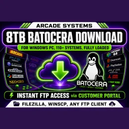 16TB Batocera Ready-to-Play: Effortless Downloads