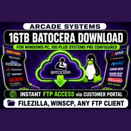 16TB Batocera Ready-to-Play: Effortless Downloads