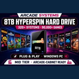 16TB Hyperspin Drives: Easy Plug & Play