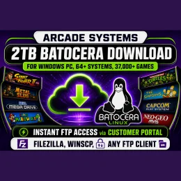16TB Batocera Ready-to-Play: Effortless Downloads