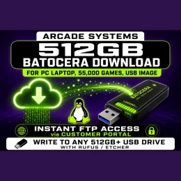 16TB Batocera Ready-to-Play: Effortless Downloads