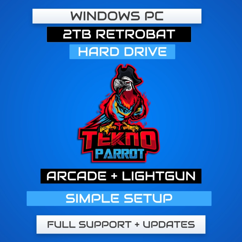 2TB TeknoParrot Arcade Lightgun Build Hard Drive 2tb-teknoparrot-arcade-lightgun-build-hard-drive