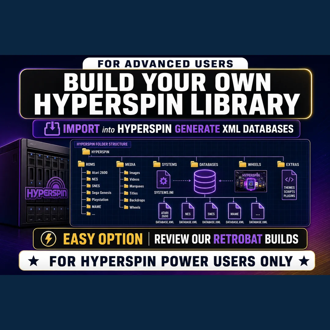150TB+ Hyperspin Mega Library — Take Your Pick