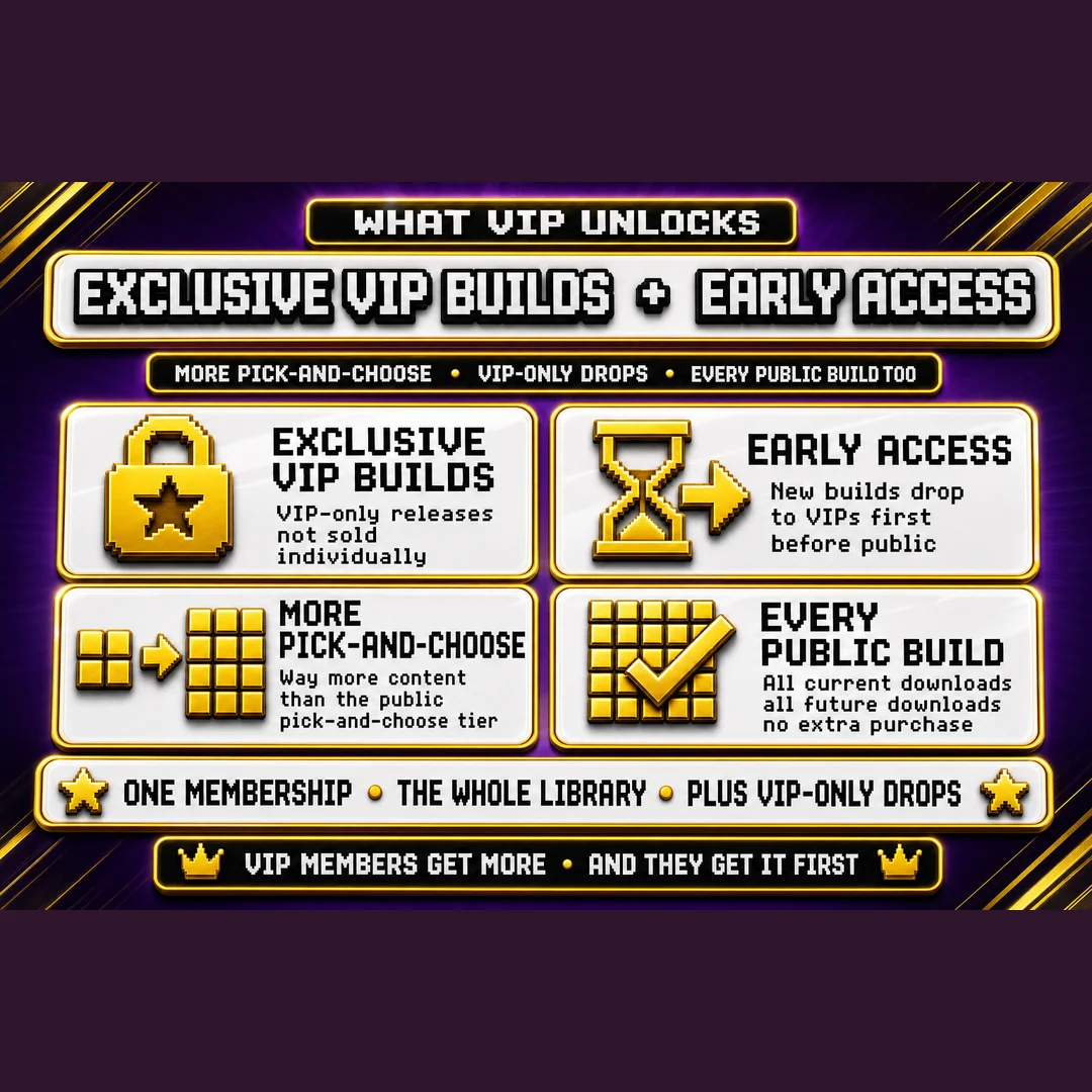 VIP Lifetime Access — Exclusive Builds, Early Access | Arcade Systems