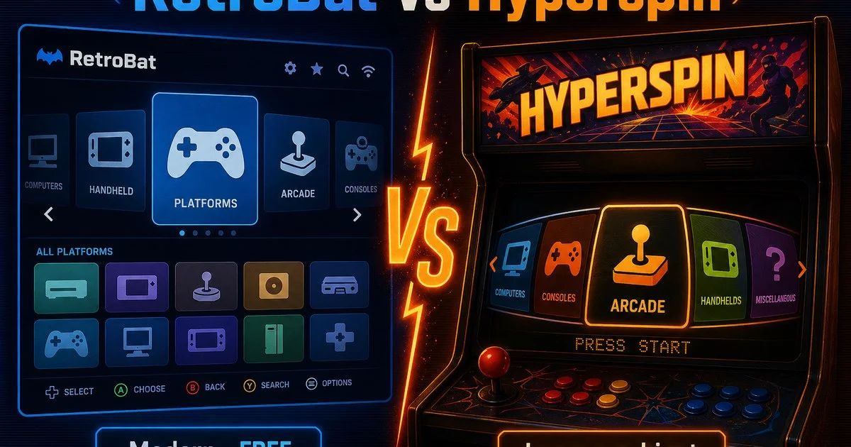 RetroBat vs Hyperspin 2026 — Modern or Classic?