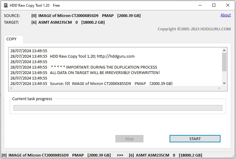 HELP - HDD RAW COPY TOOL